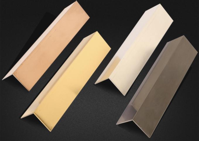 Brushed Stainless Steel Wall Corner Guards , OEM Metal Drywall Corner ...