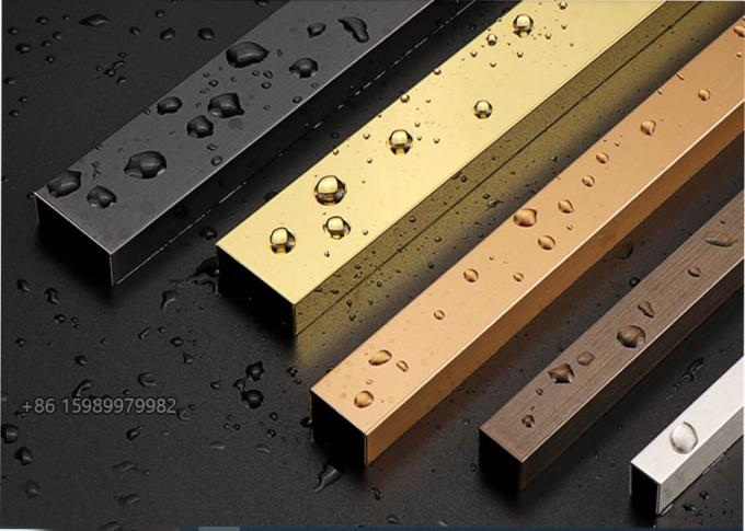 Electroplating Stainless Steel U Profile , U Moulding Trim SUS316 ...